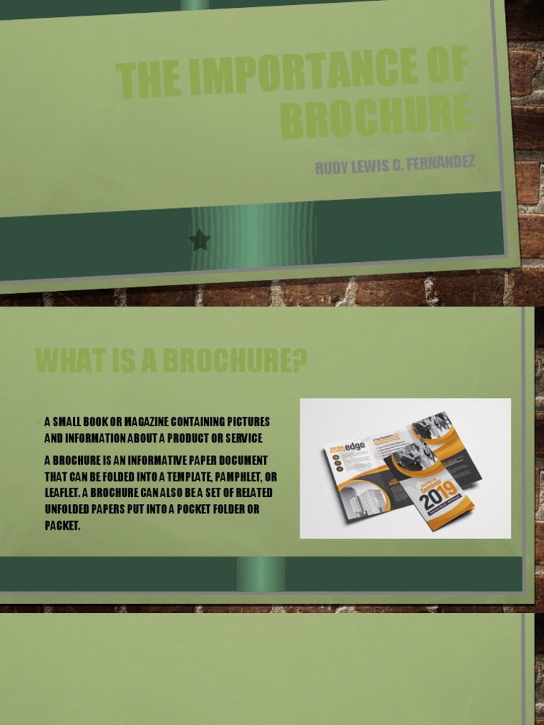 The Five Key Reasons Why Brochures Remain an Important Marketing Tool ...