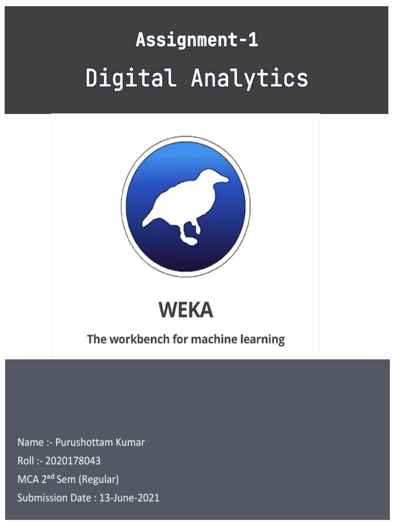 Weka Tool | PDF | Machine Learning | Statistical Classification