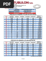 Tabela de Medidas Tubos Polegadas | PDF