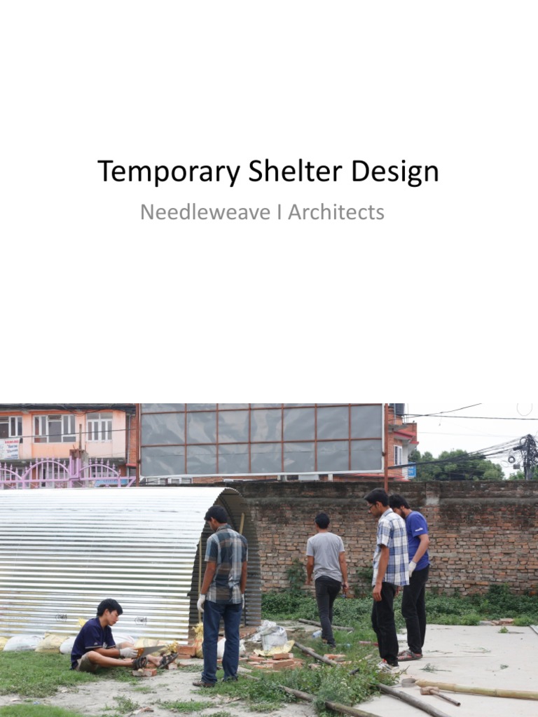 Temporary Shelter Design | PDF
