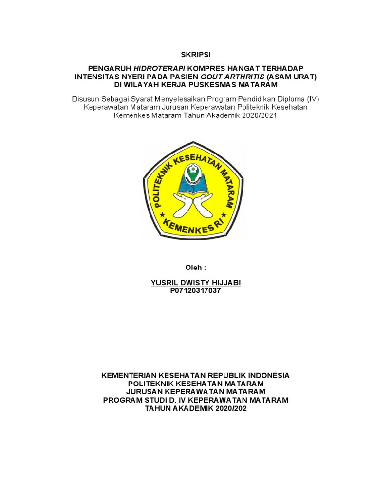 Proposal Skripsi Fix | PDF | Kesehatan Holistik | Sains & Matematika