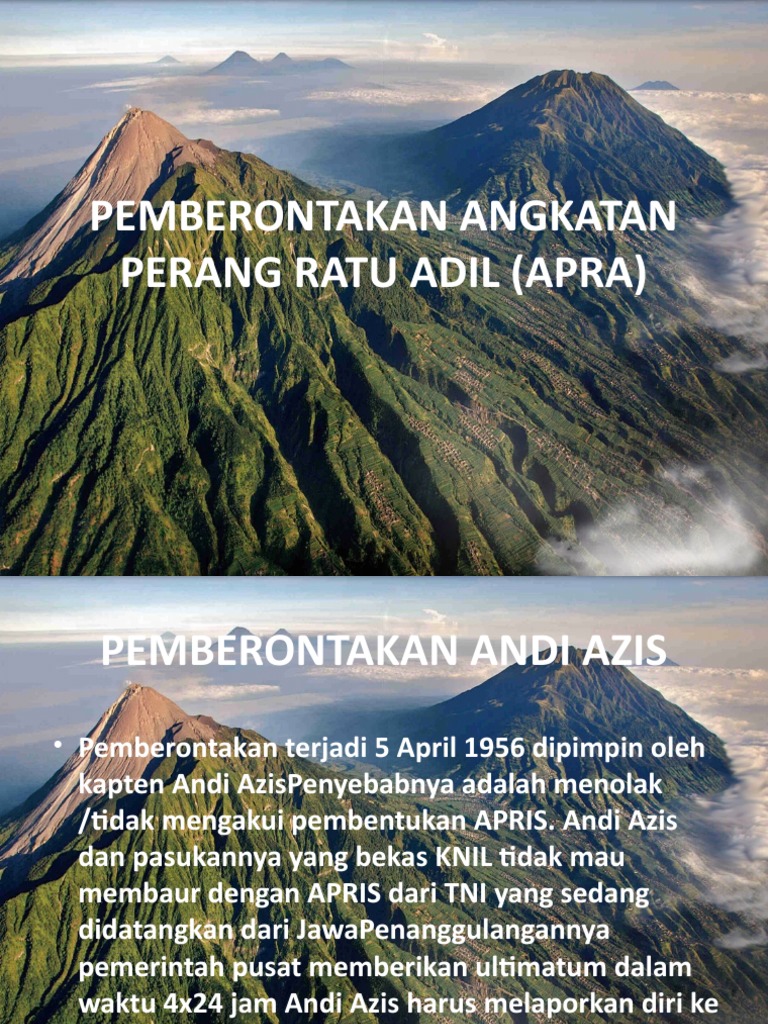 Pemberontakan Angkatan Perang Ratu Adil (Apra) | PDF