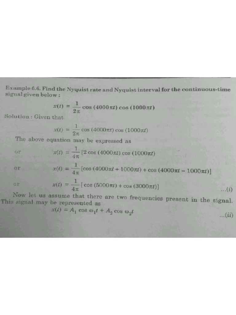 Analog sumsENGG-EI-4th-sem-Signal-and-Systems-Code-BT-403-the-Sampling-theorem-and-its ...