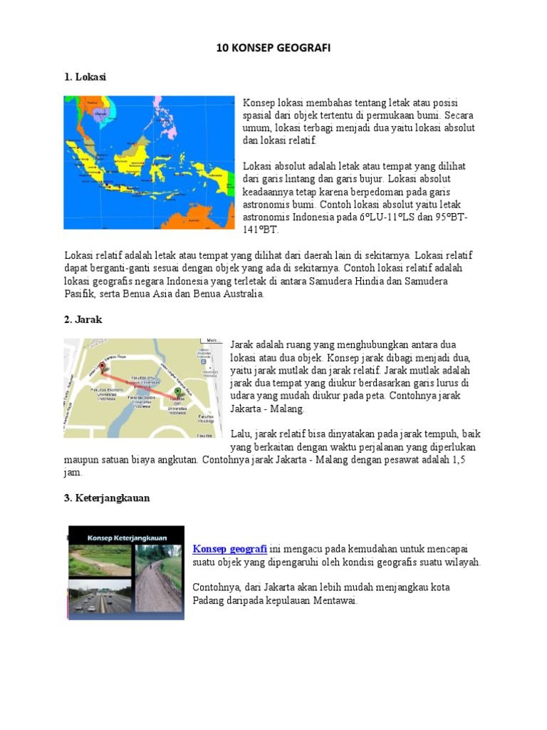 10 Konsep Geografi | PDF