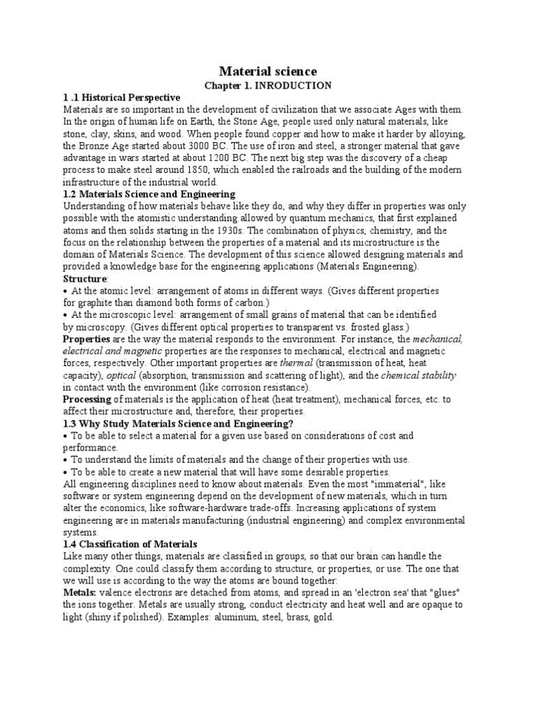 Amie Material Science Notes | PDF | Deformation (Engineering) | Young's ...