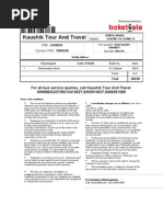 RedBus Ticket Format | PDF | Ticket (Admission) | Public Transport