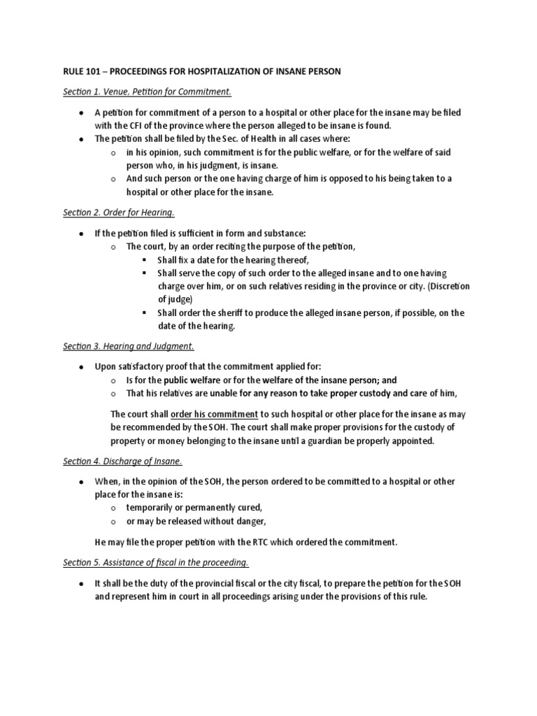 Rule 101, Rule 105 Special Proceedings | PDF | Legitimacy (Family Law ...