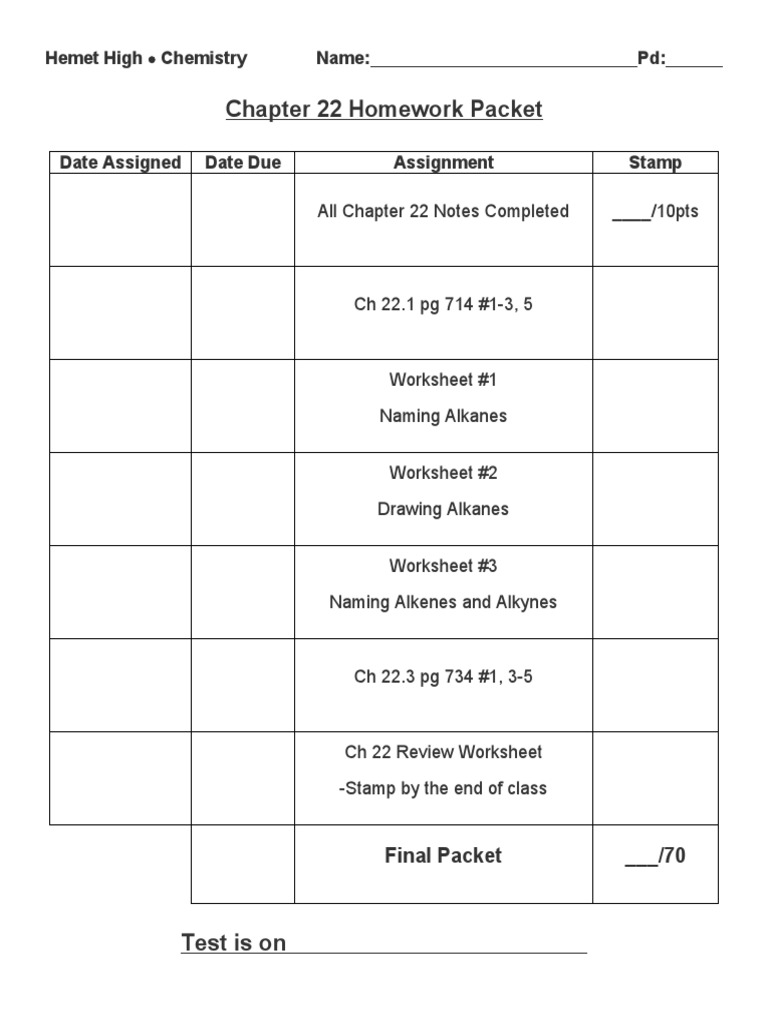 Organic Chemistry Homework Guide | PDF | Alkane | Functional Group