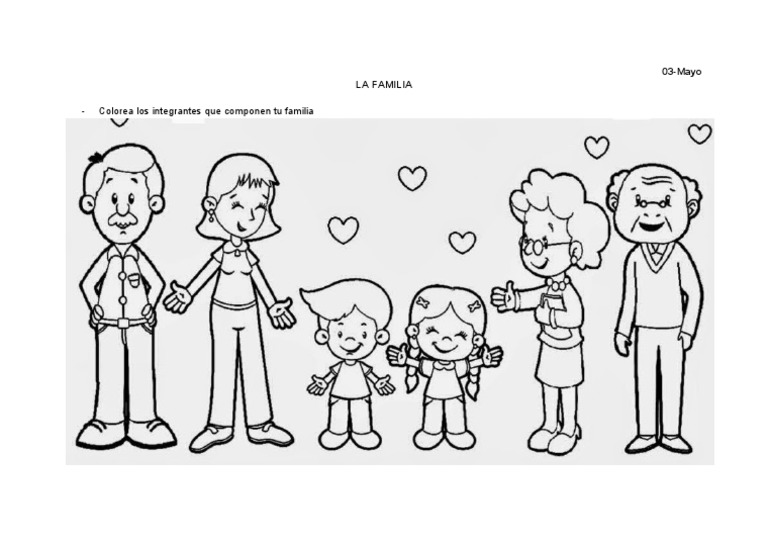 Guia Colorea Tu Familia | PDF