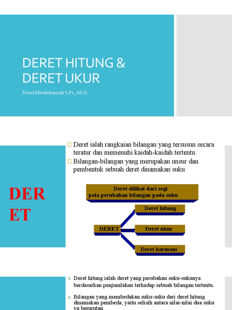 Kuliah 4 Deret Hitung & Deret Ukur | PDF | Metode & Bahan Ajar