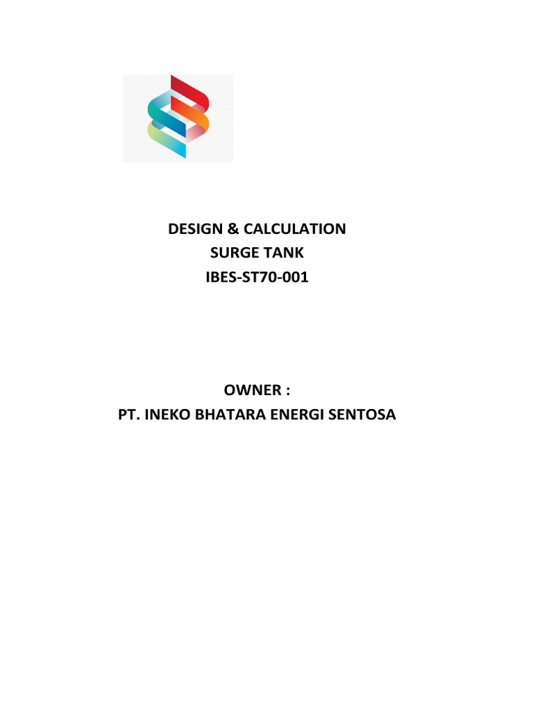 Surge Tank Design Calculations | PDF | Pipe (Fluid Conveyance) | Civil ...