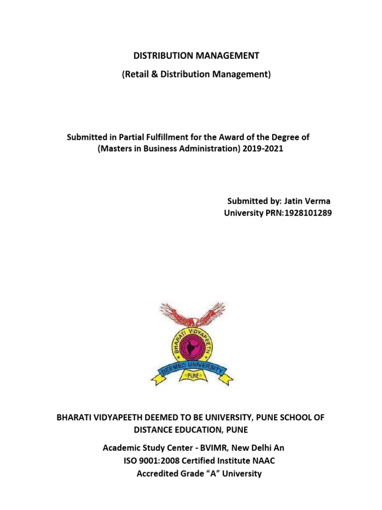 Retail & Distribution Management | PDF | Organizational Structure ...