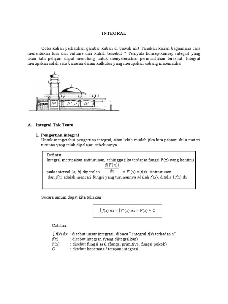Materi INTEGRAL | PDF