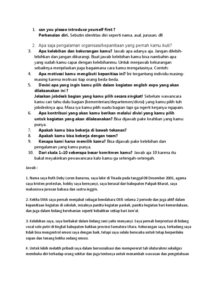 Can You Please Introduce Yourself First | PDF