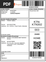 Contoh Air Waybill Shopee | PDF