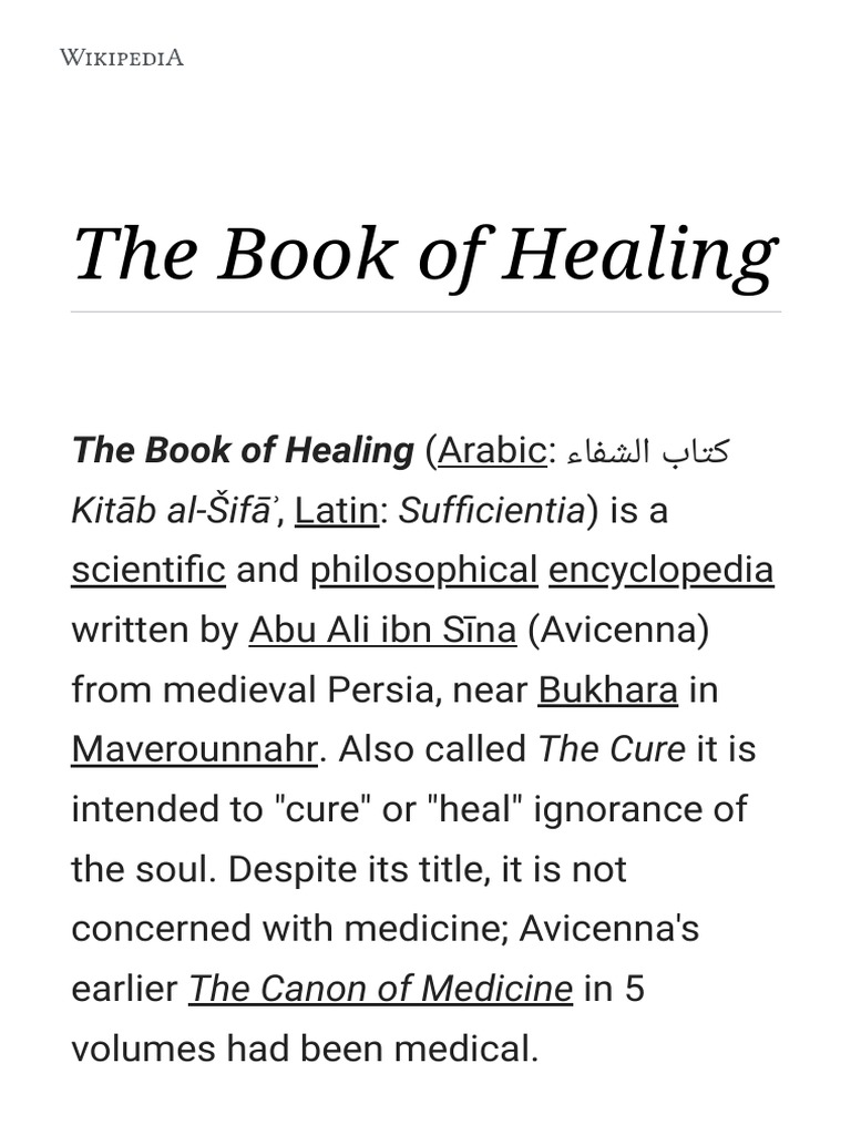 The Book of Healing - Wikipedia | PDF