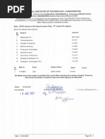 NIT KKR Result Sample | PDF | Engineering | Mechanical Engineering