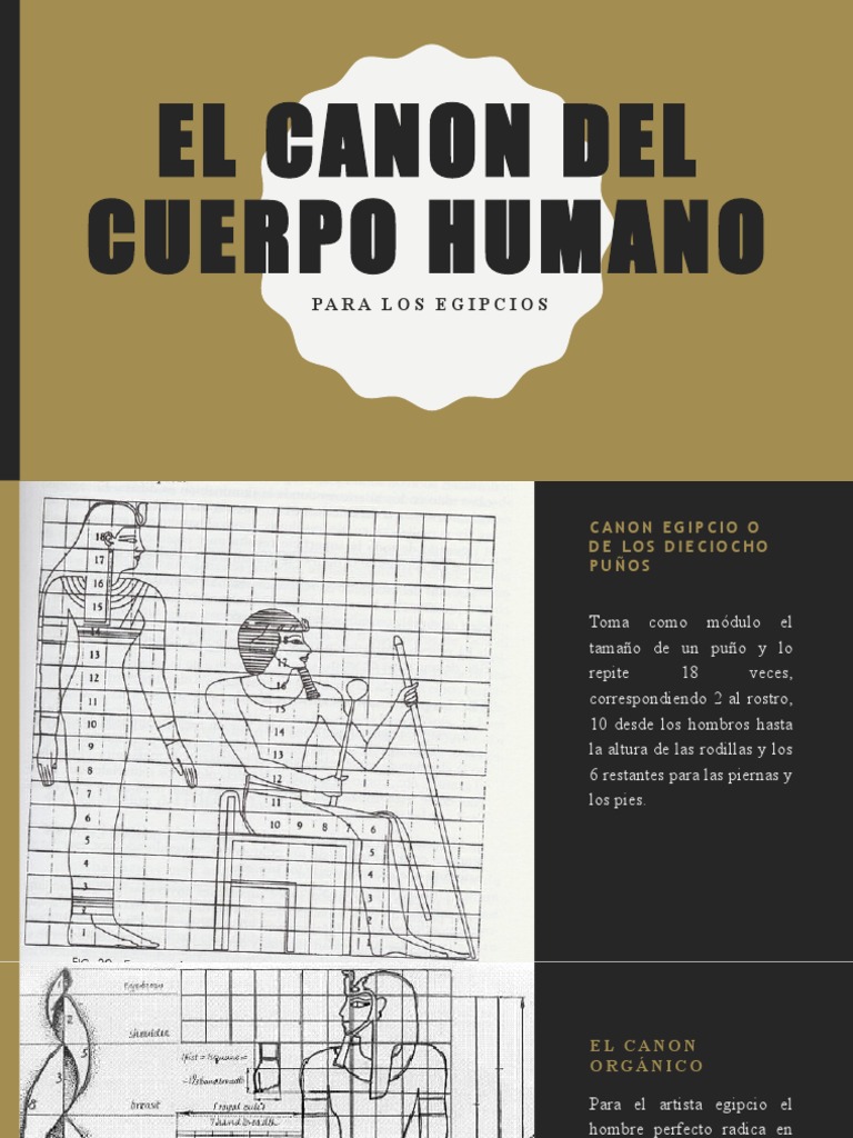 Canon Del Cuerpo Humano Egipcio Pdf Escultura