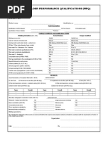 Welder Qualification Test Record (WQTR) Form | PDF | Welding | Construction