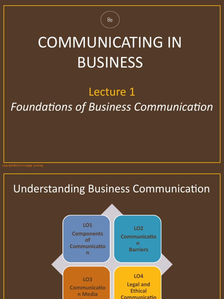 BB101 - Lecture - 1 Foundations of Business Communication | PDF ...