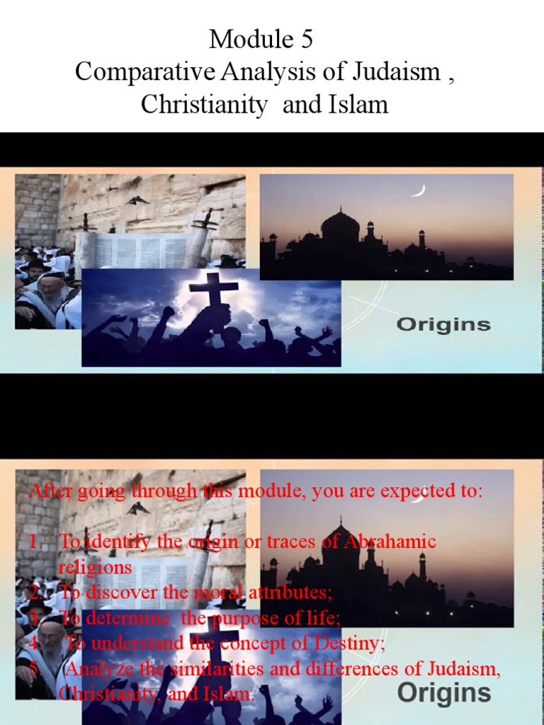 Comparative Analysis of Judaism, Christianity and Islam | PDF | Isaac ...