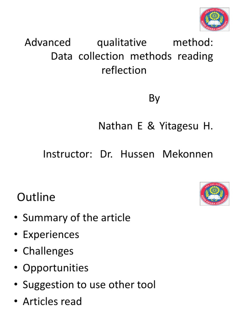 Qualitative Data Collection Methods | PDF | Qualitative Research | Data ...