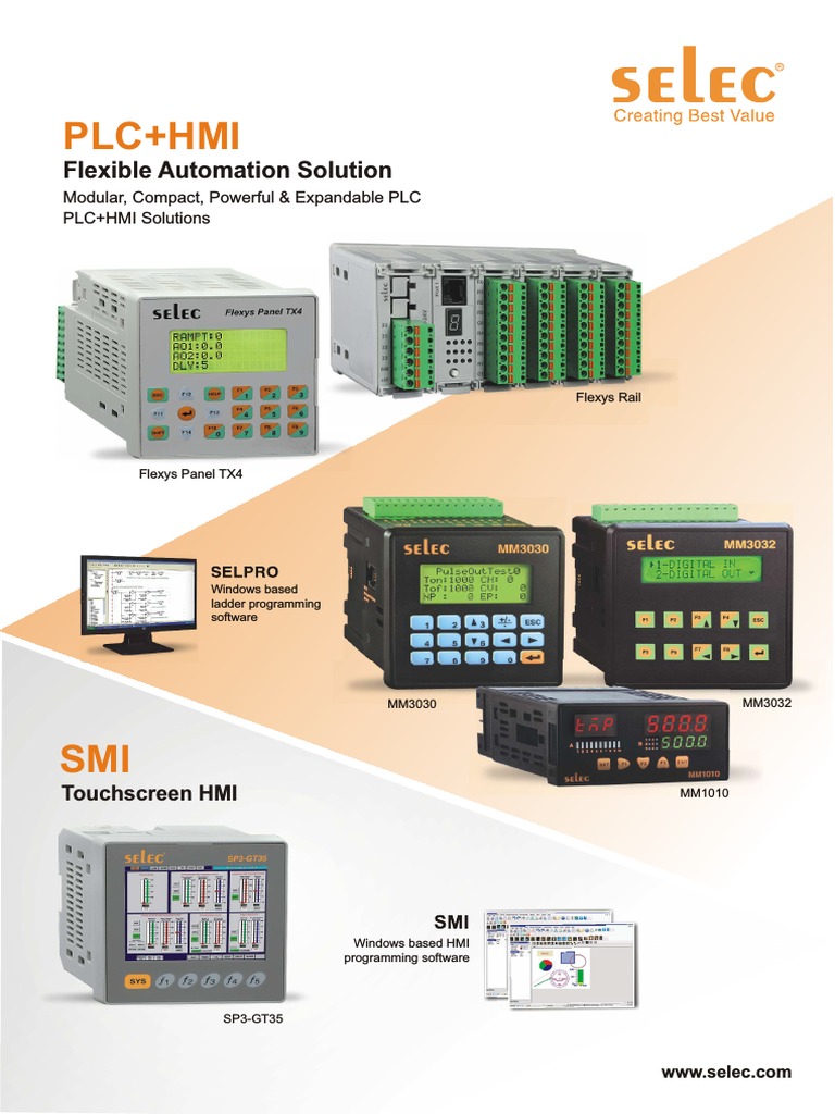 Plc+Hmi: Flexible Automation Solution | PDF | Programmable Logic ...