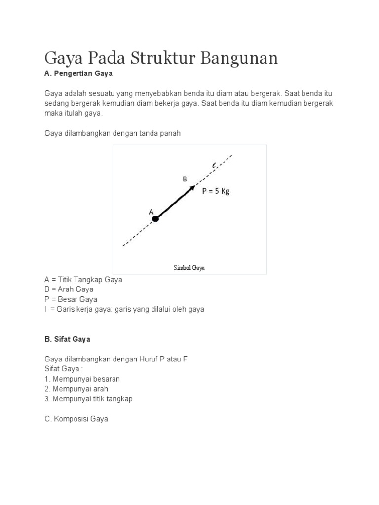 Gaya Pada Struktur Bangunan | PDF