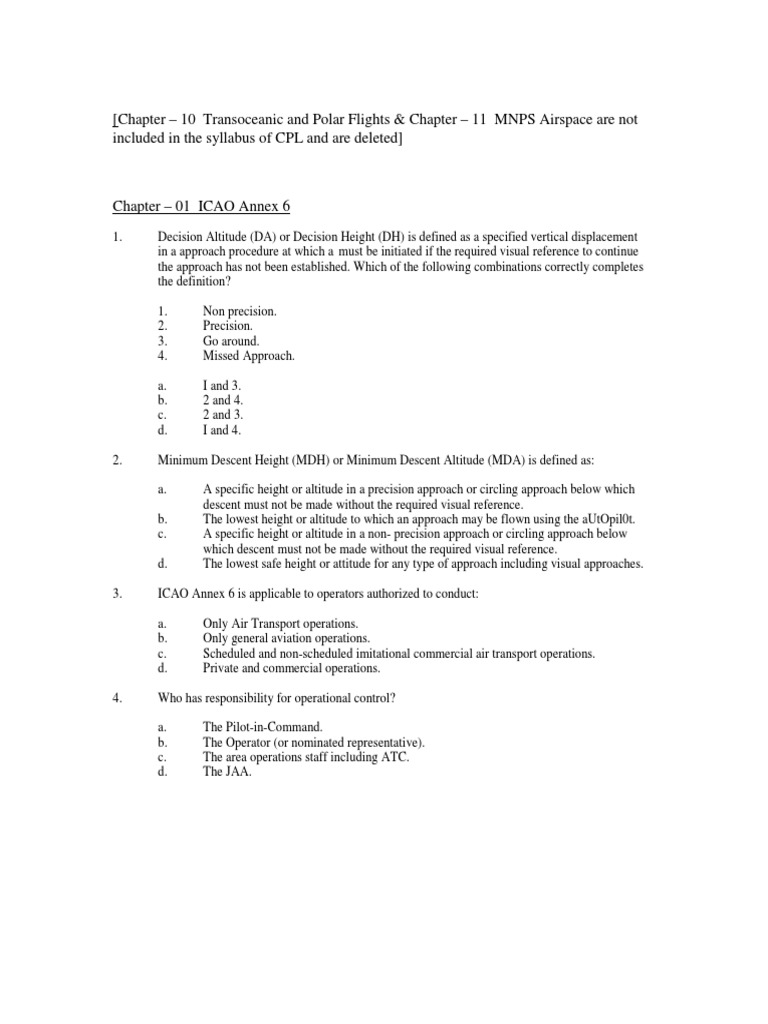 12 - CPL Questions - Ops Proc | PDF | Instrument Flight Rules | Flight ...