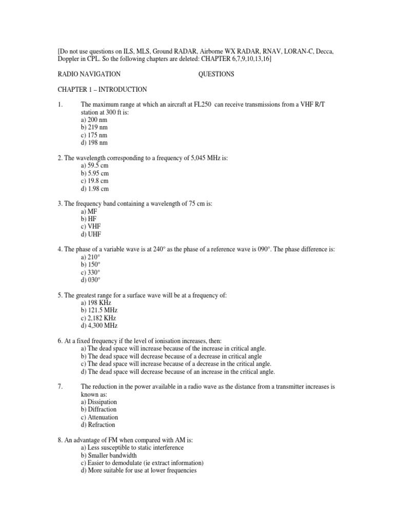 11 - CPL Questions Rad Navigation | PDF | Global Positioning System ...