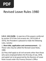 Revised Leave Rules 1981 | PDF | Parental Leave | Retirement