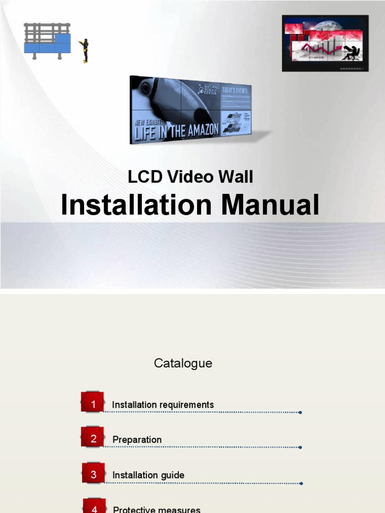 LCD Video Wall Installation Manual (En) | PDF | Input/Output ...