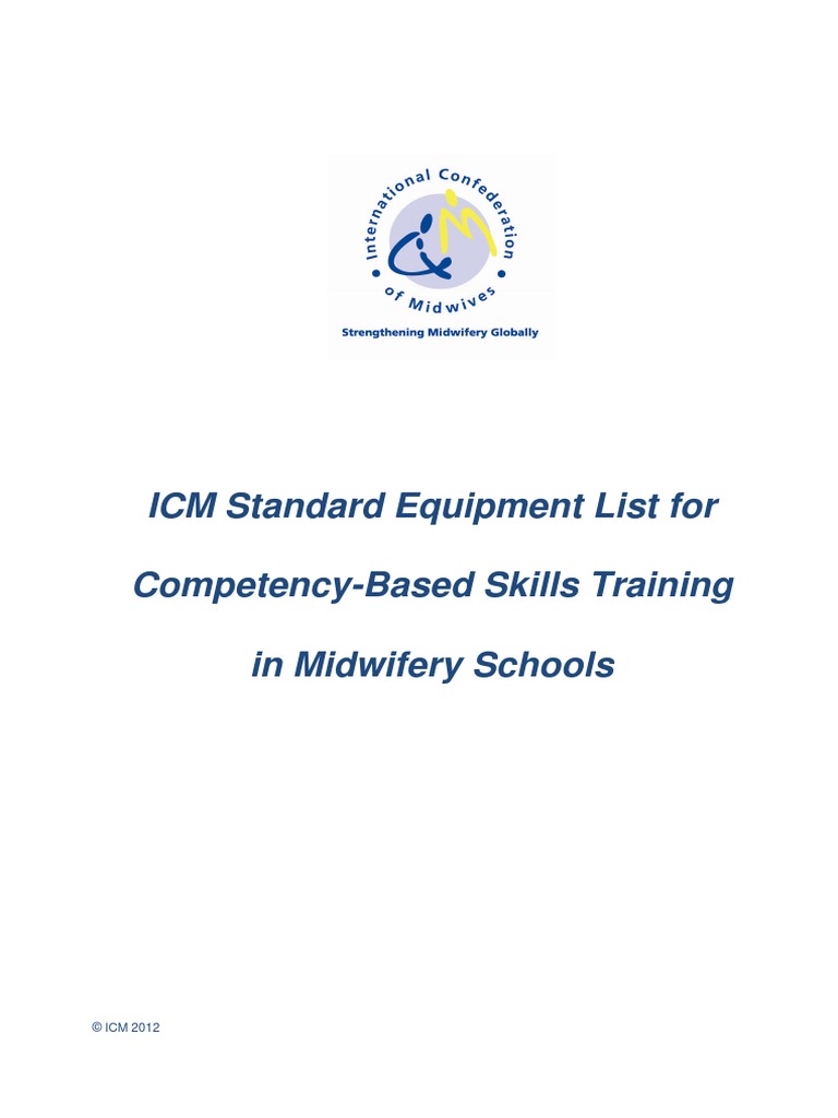 ICM Standard List For Competency-Based Skills Training | PDF | Midwife ...