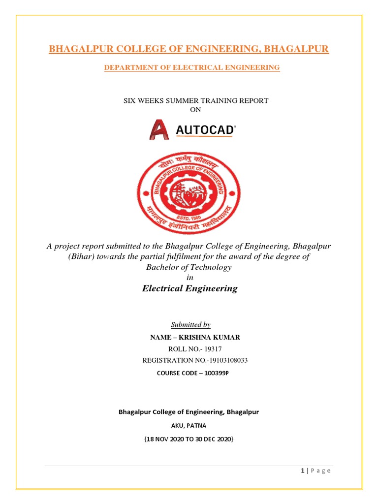 Internshala Report On AutoCAD | PDF | Auto Cad | Circle