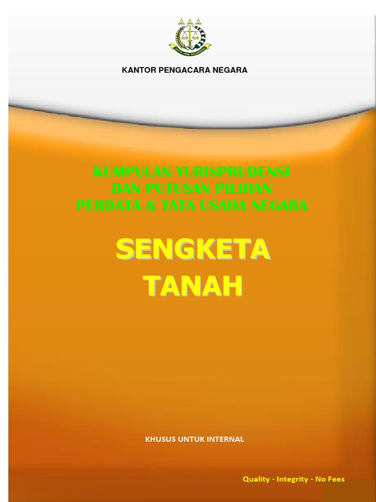 Jamdatun - Pedoman Sengketa Tanah | PDF