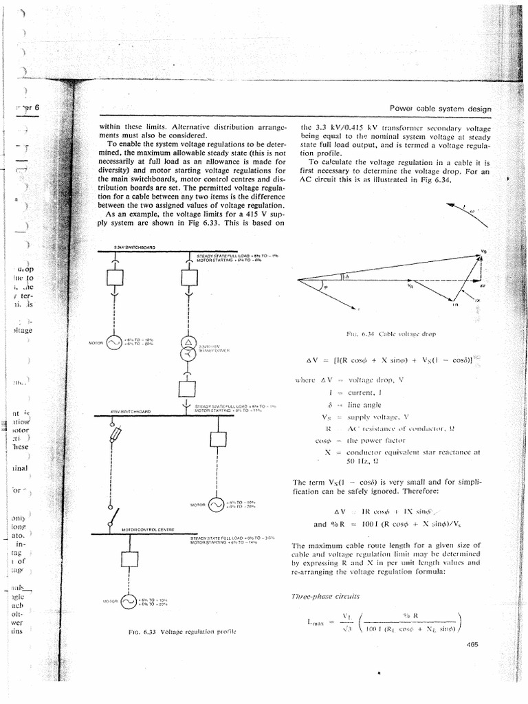 Cable Voltage Drop Calculation | PDF | Electricity | Metrology