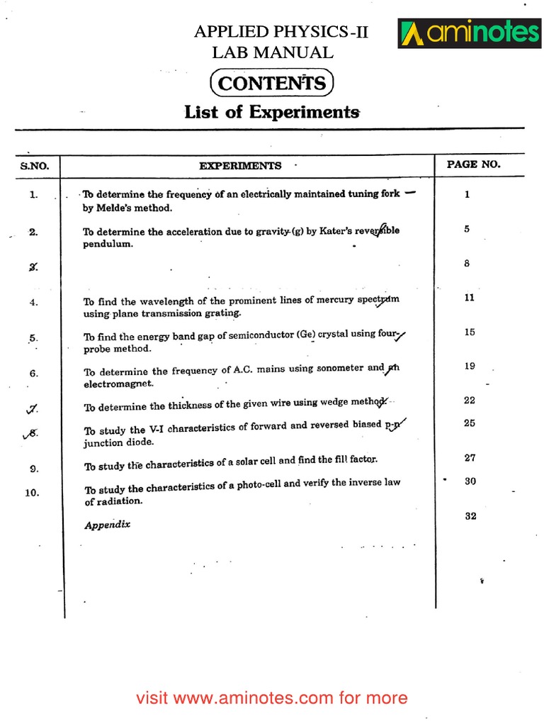 Applied Physics Lab Guide | PDF | Wellness