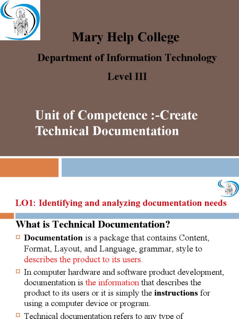 Create Tecnical Docmentation LO1 | PDF | Documentation | Page Layout