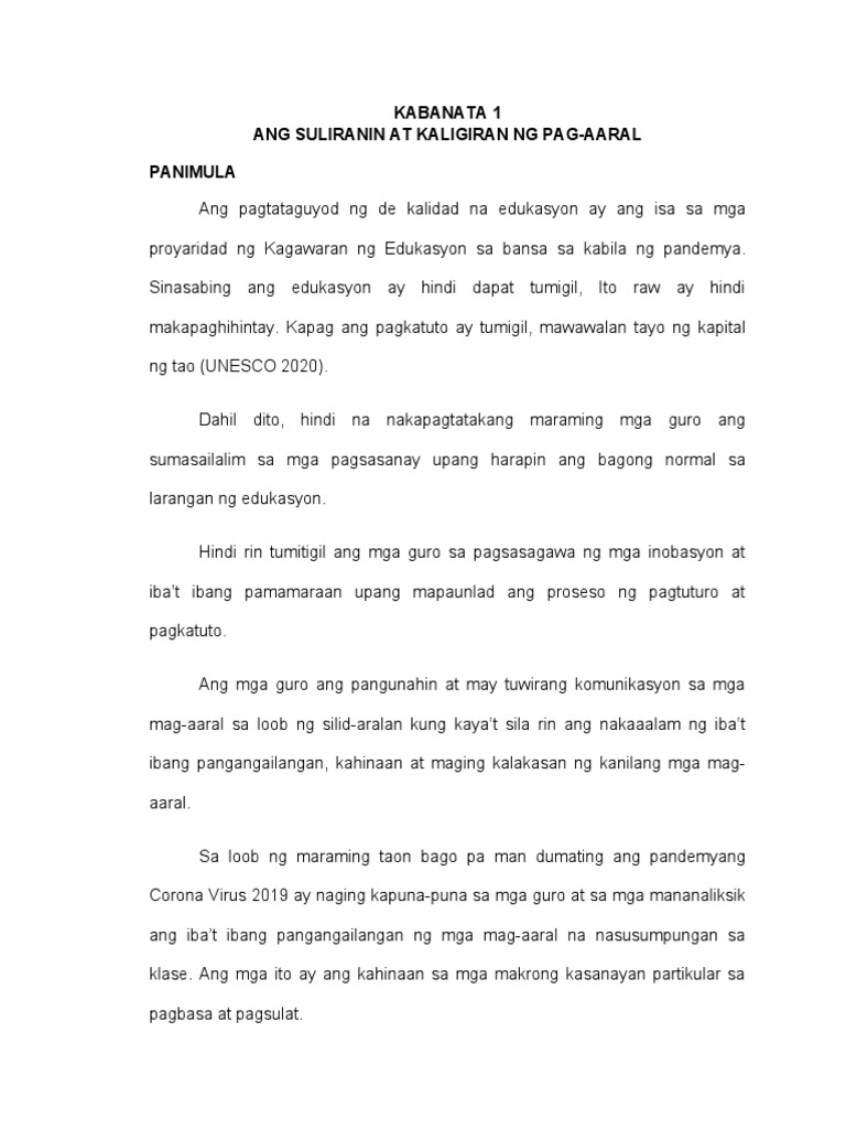 Chapters 1 5 (Dimatulac) | PDF