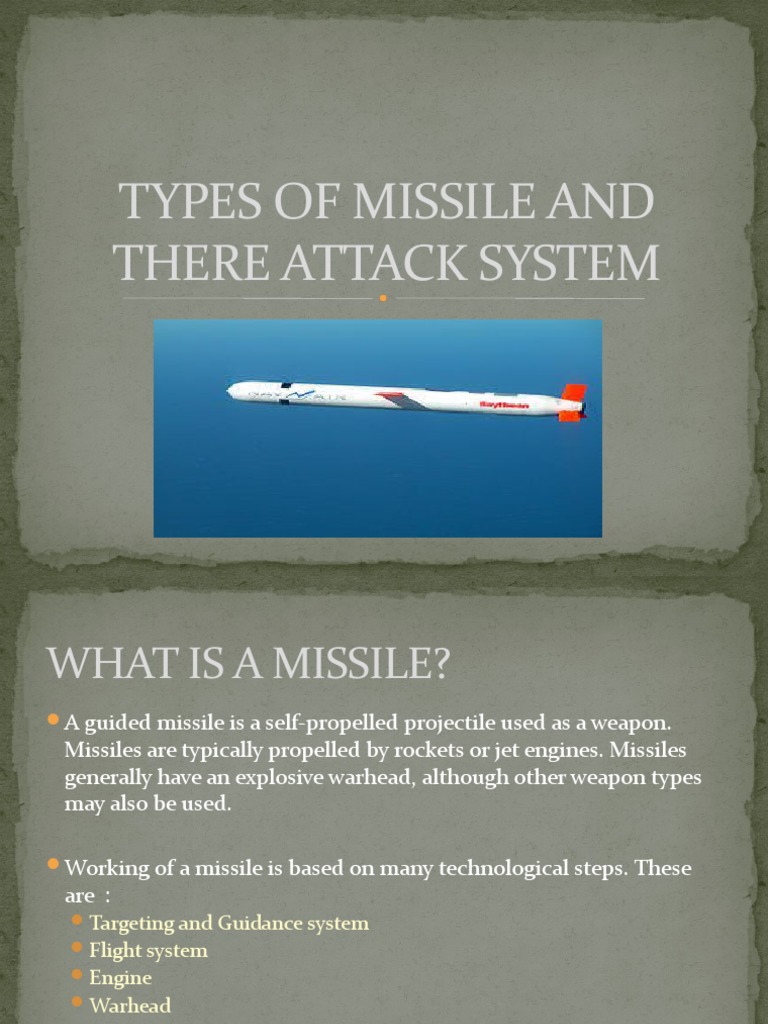 Types of Missiles and Their Systems | PDF | Nature | Missile