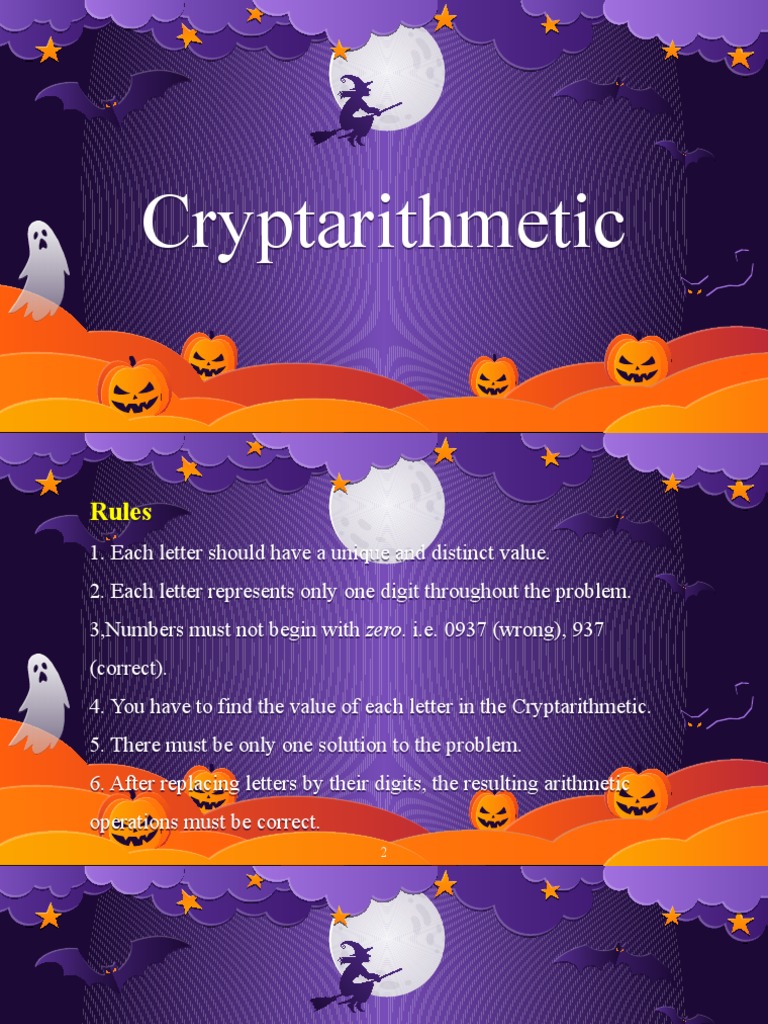Day 9 - Cryptarithmetic and Logically Follows | PDF