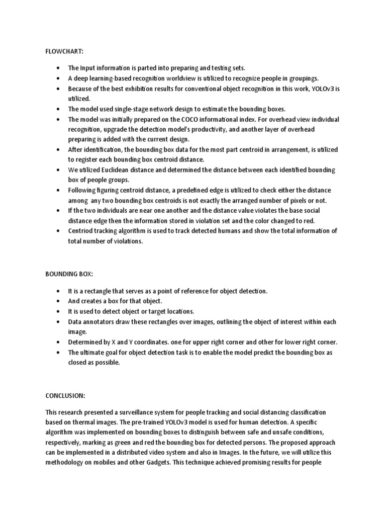 Flowchart, Bounding Box and Conclusion | PDF | Deep Learning | Cybernetics