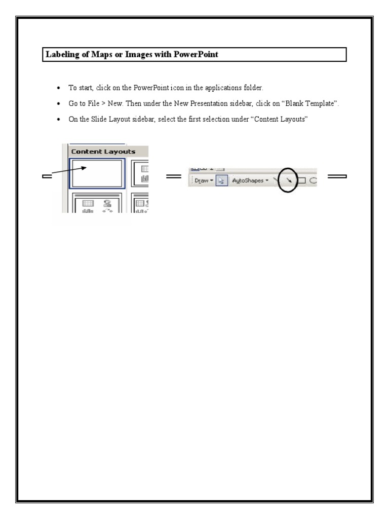 Labeling of Maps or Images With PowerPoint | PDF | Microsoft Power ...