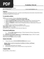 Dr. B. D. Narayana CV | PDF | Reserve Bank Of India | Business