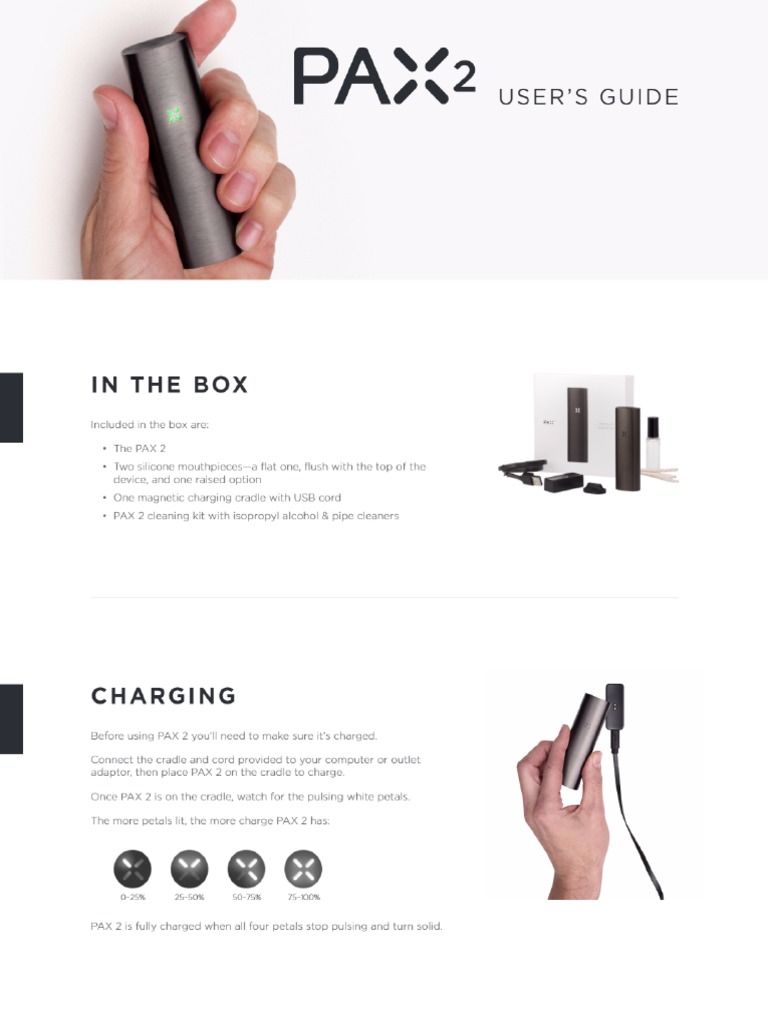 PAX 2 Manual | PDF
