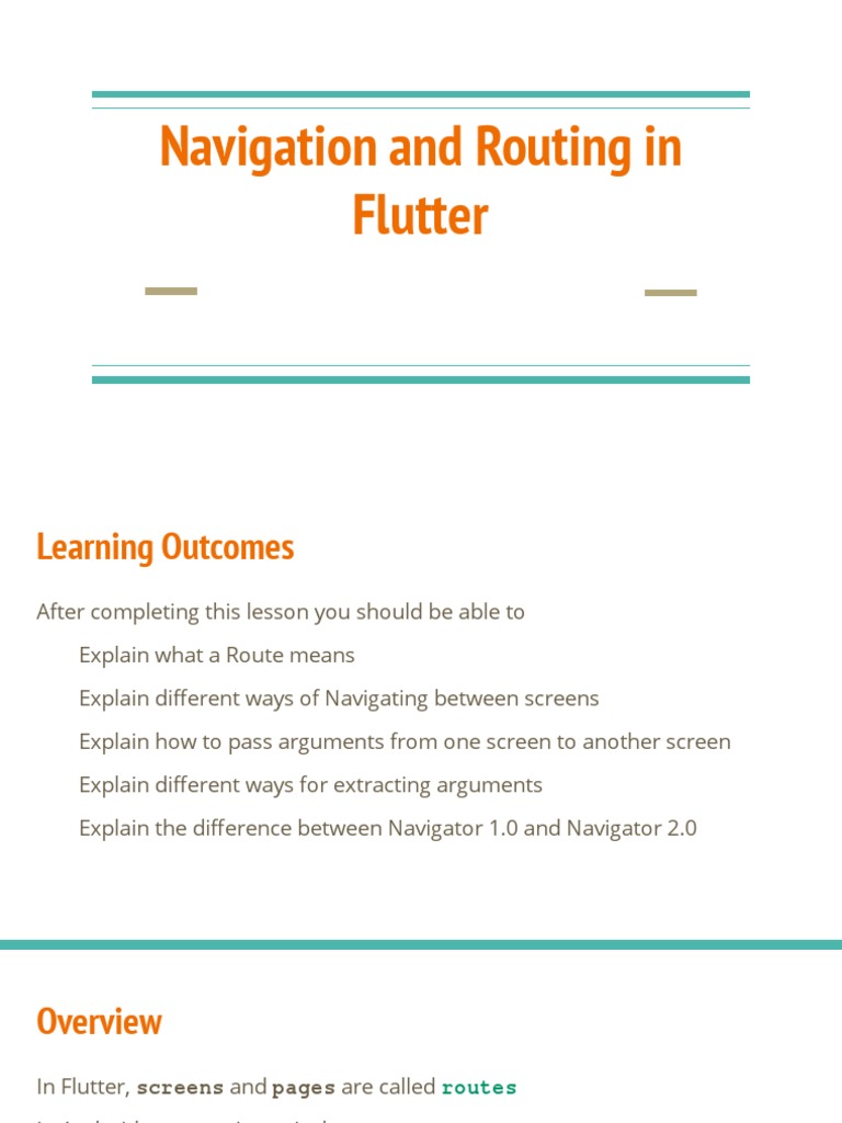 3navigation and Routing in Flutter | PDF | Parameter (Computer Programming) | Computer Science