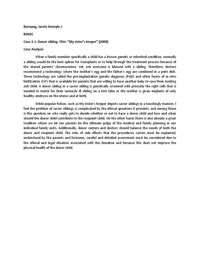 Bioethics Case Study | PDF