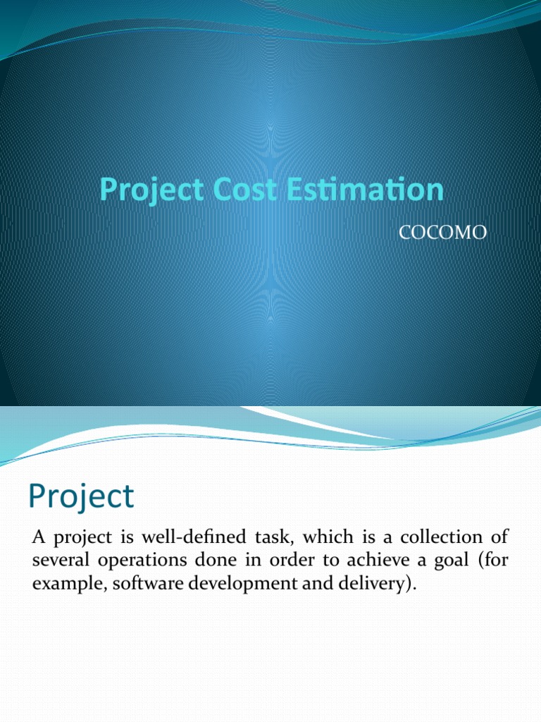 Project Cost Estimation: Cocomo | PDF | Computer Science | Computing