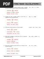 Chemsheets GCSE 1092 Moles ANS | PDF | Mole (Unit) | Chemistry