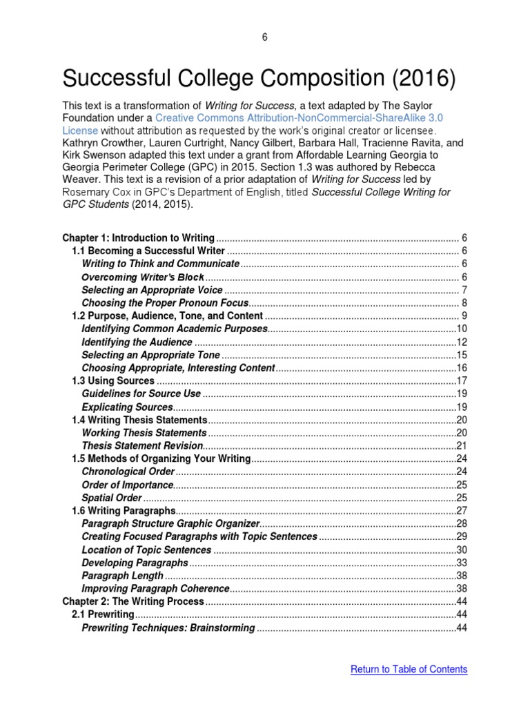 Successful College Composition 2016 | PDF | Essays | Verb